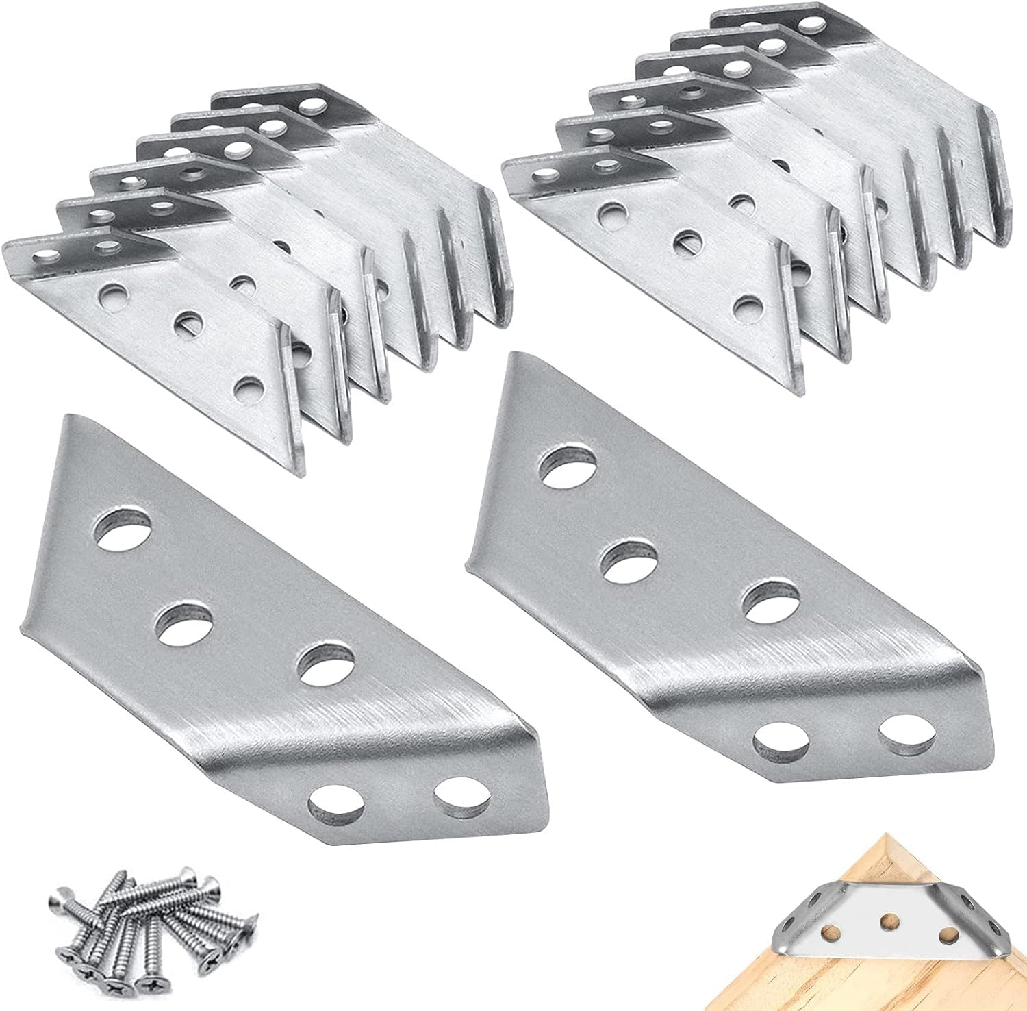 Amazon.com: CertBuy 40 Pack Universal Furniture Corner Connectors ...