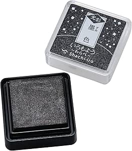 Amazon | シャチハタ スタンプパッド いろもよう 光彩 わらべ 墨色 （すみいろ） HAC-S1G-K | 朱肉・スタンプ台 | 文房具・オフィス用品