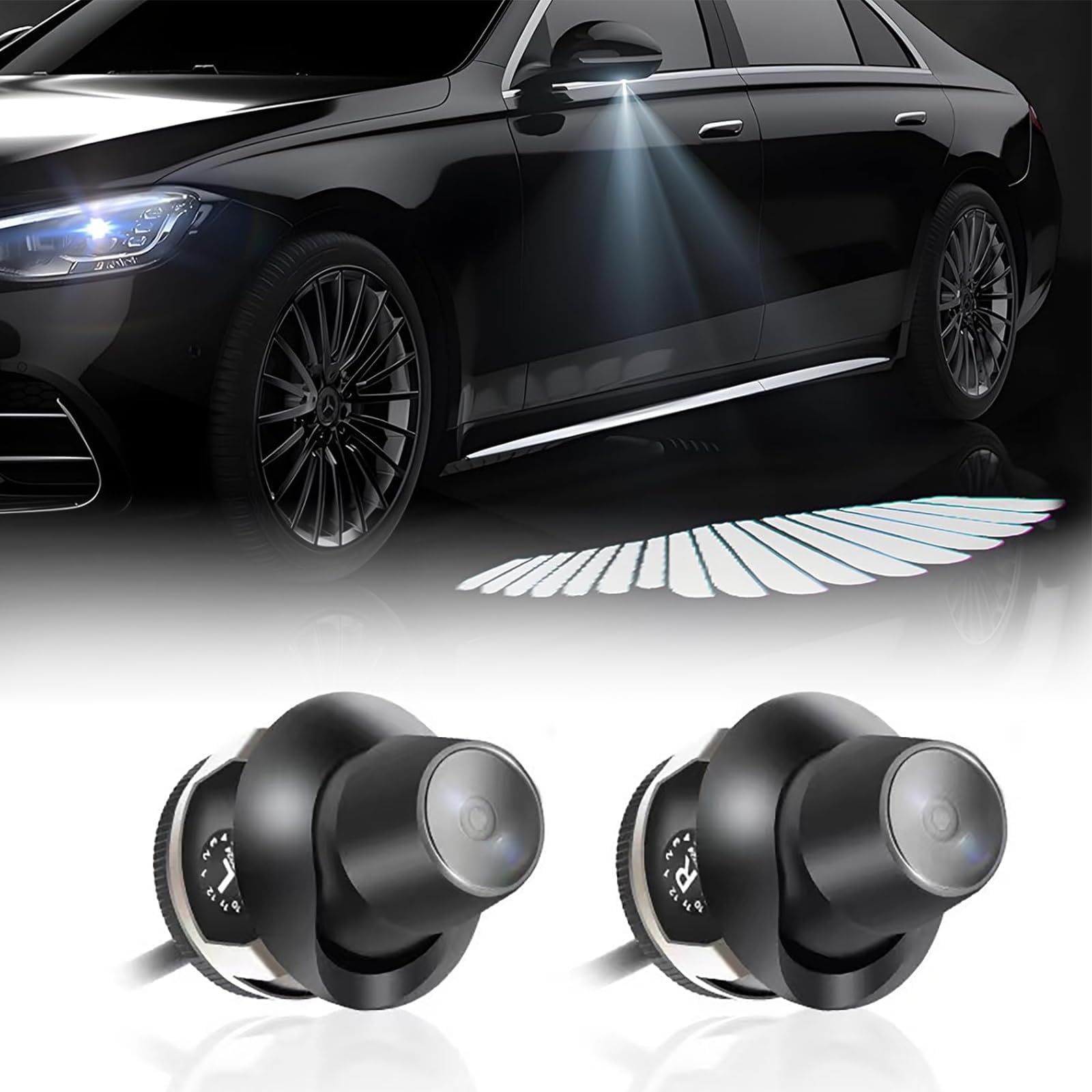 KASTWAVE LED Car Door Light, Logo Projector Side Rearview Mirror ...