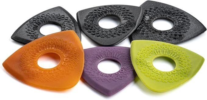 Amazon.com: Bog Street AXE SERIES Edge-to-Edge Textured Guitar Picks ...