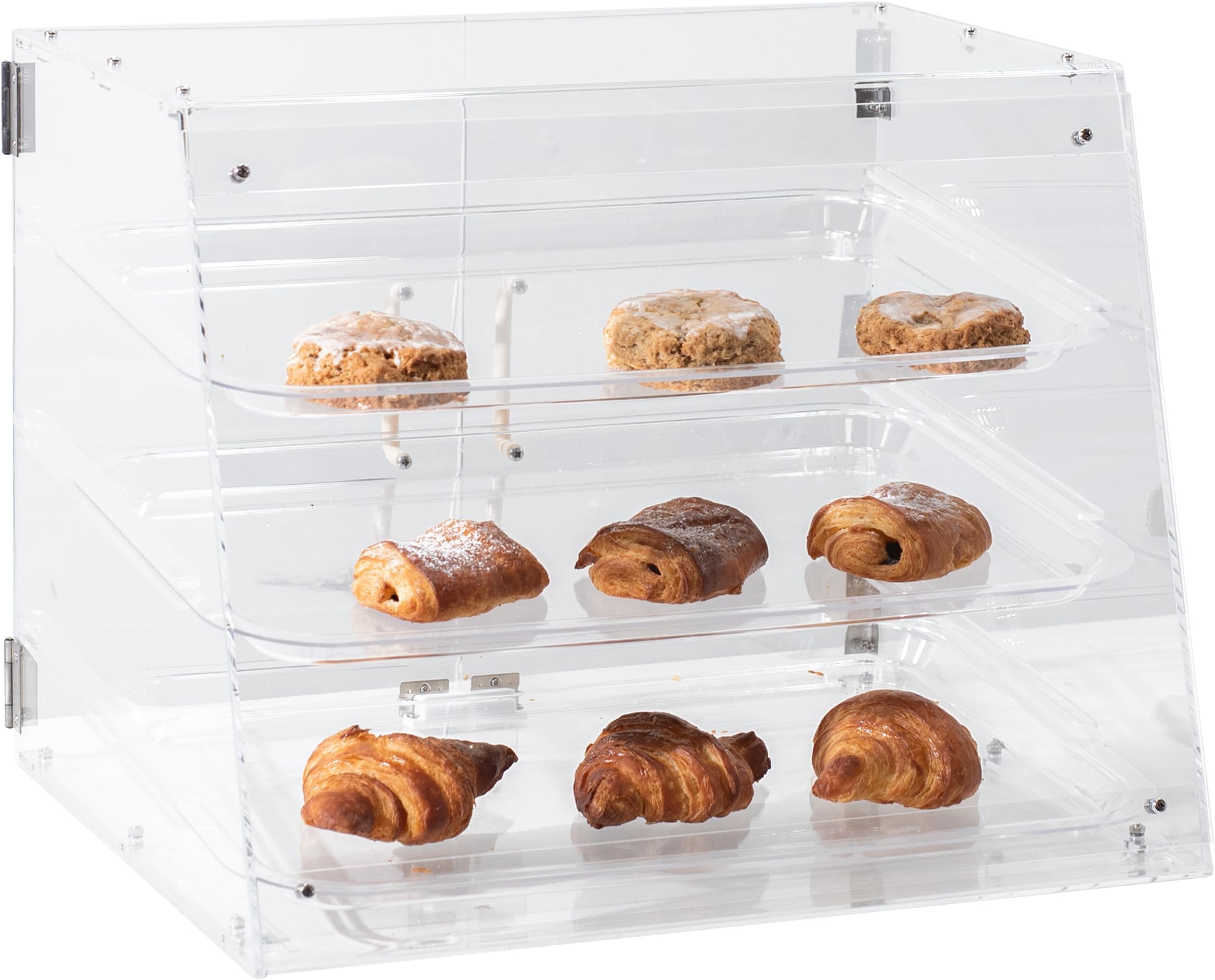 Amazon.com: Olde Midway Pastry Display Case - 3-Tier, Commercial ...