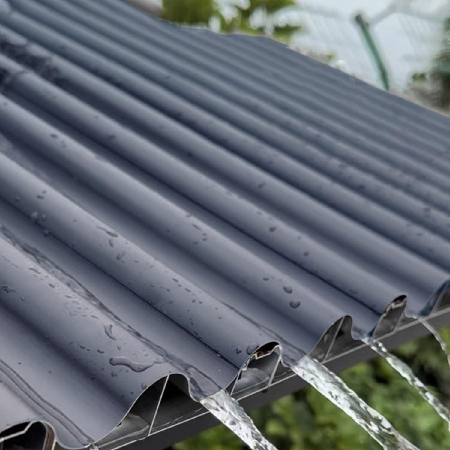 Amazon.com: Kunovo Roofing Panels Carport Corrugated Metal Sheets Fast ...