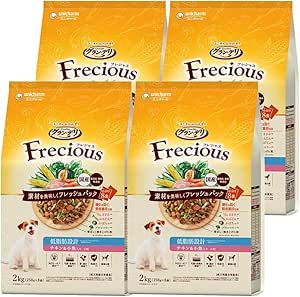 Amazon.co.jp: フレシャス(Frecious)ドッグフード [成犬用 低脂肪設計] チキン&小魚 8kg(2kg×4個) 【国産/小分けパック/ケース品】 : ペット用品