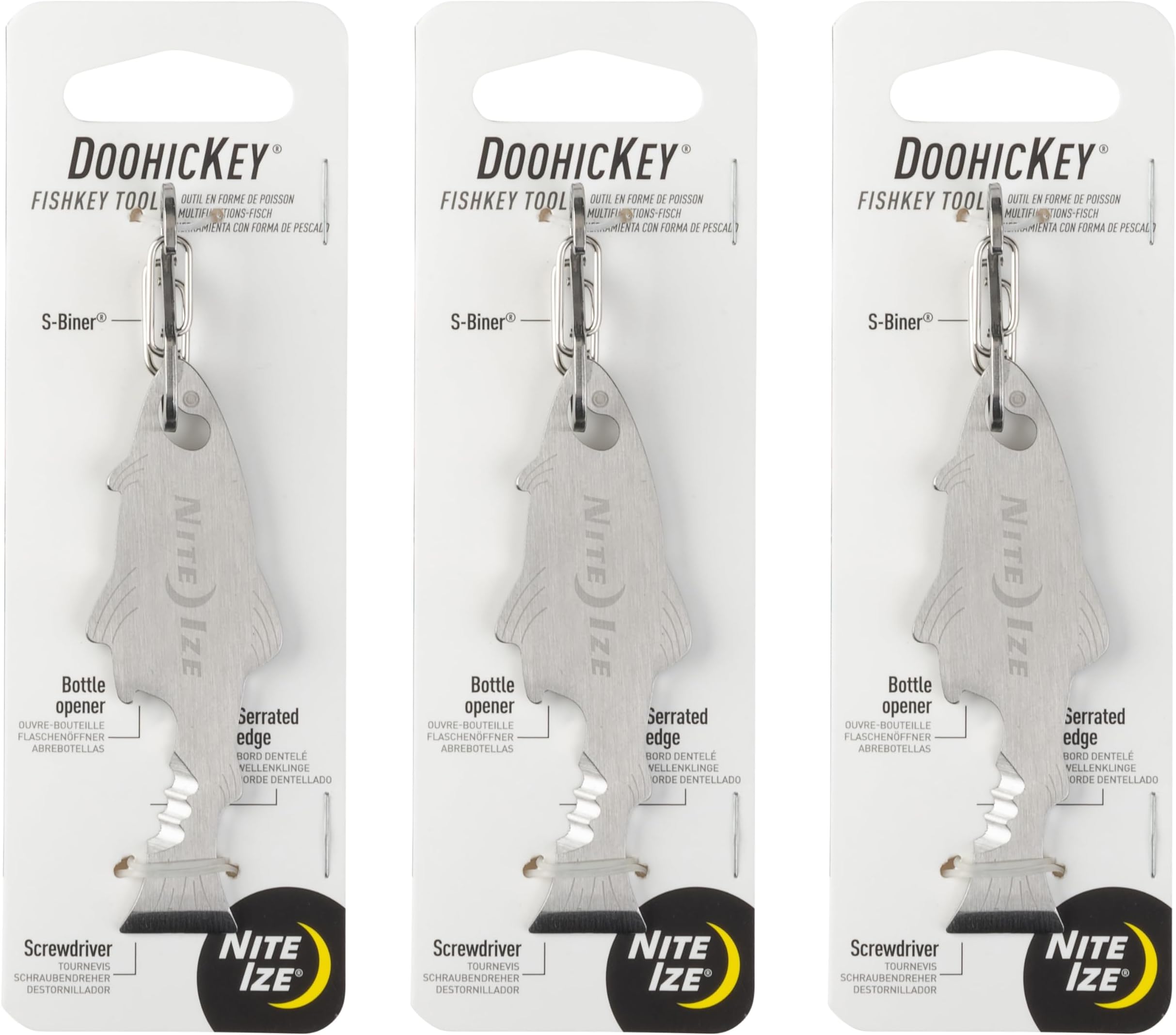 Nite Ize DoohicKey FishKey Key Tool - Keychain Multipurpose Tool - Key ...