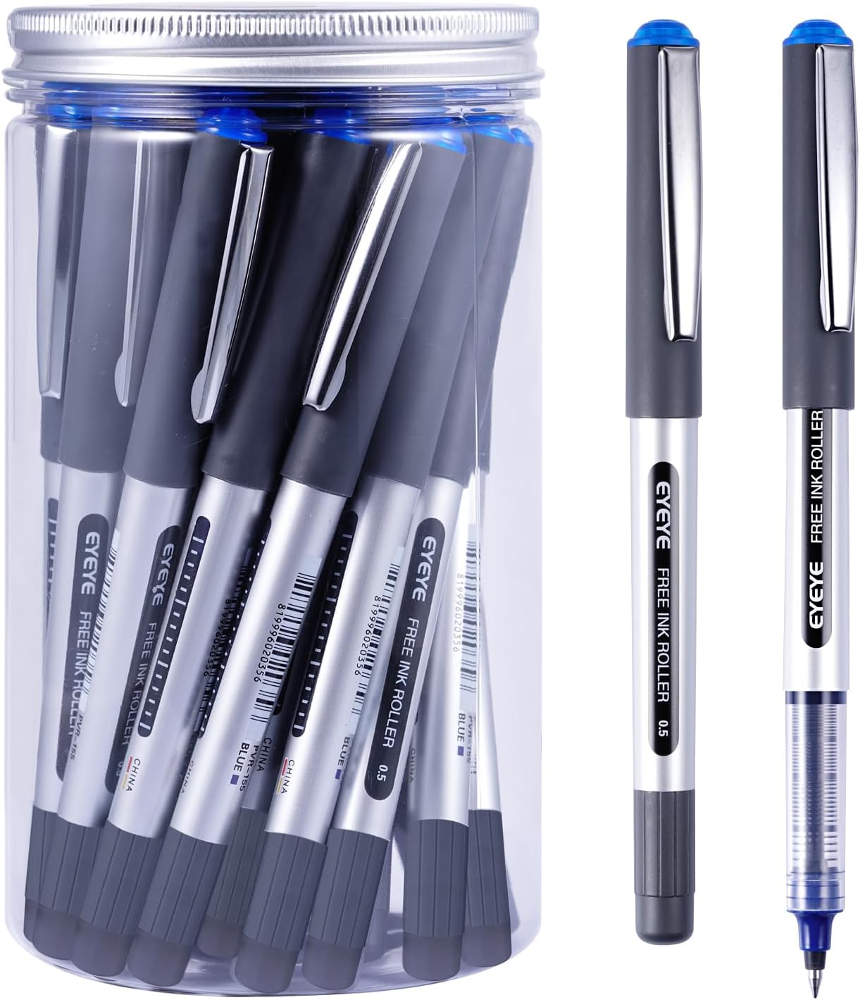 Amazon.com : Amazon Basics Rollerball Pen, Micro Point (0.5mm), Blue ...
