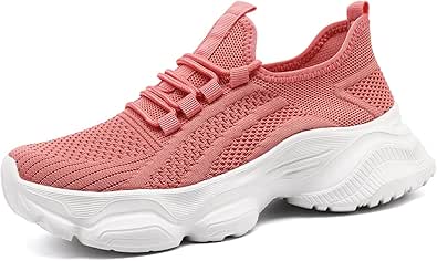 Amazon.com | GLYGML Women Chunky Platform Sneakers 2 Inch Height ...