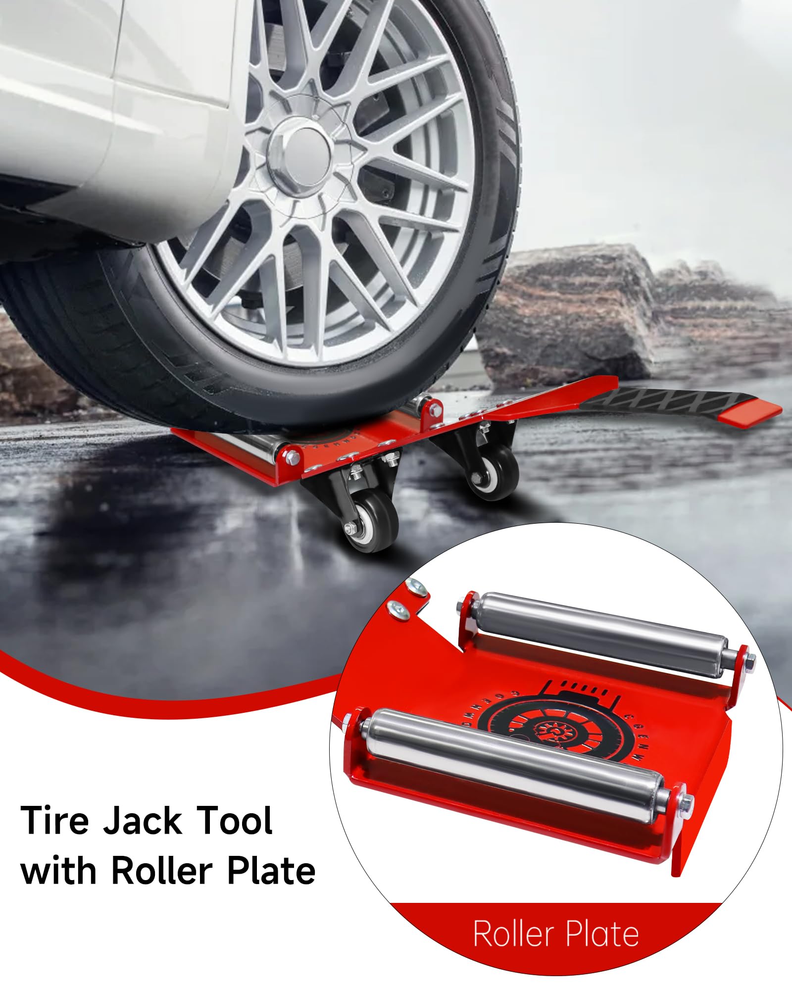 Snapklik.com : Portable Tire Jack Tool