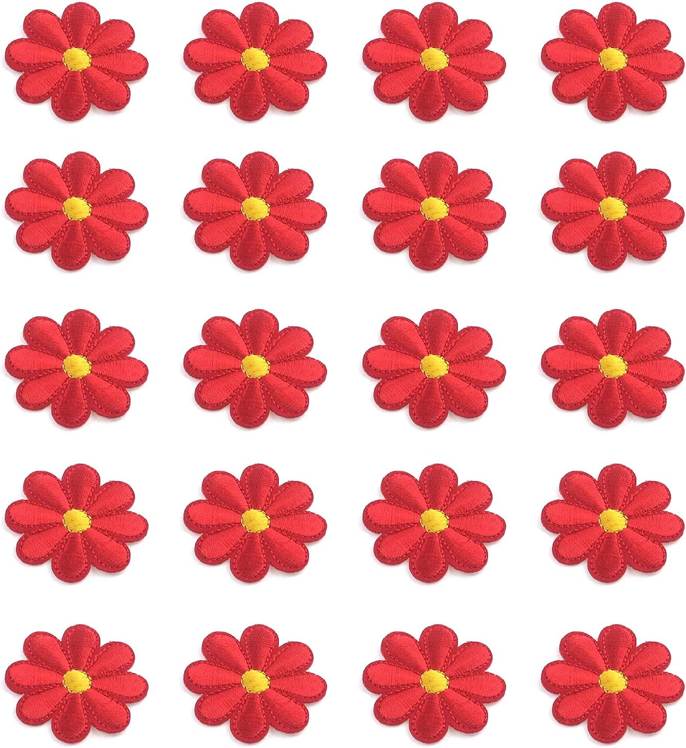 Amazon.com: Poppies - Red - Poppy Flower - Embroidered Iron on Patch