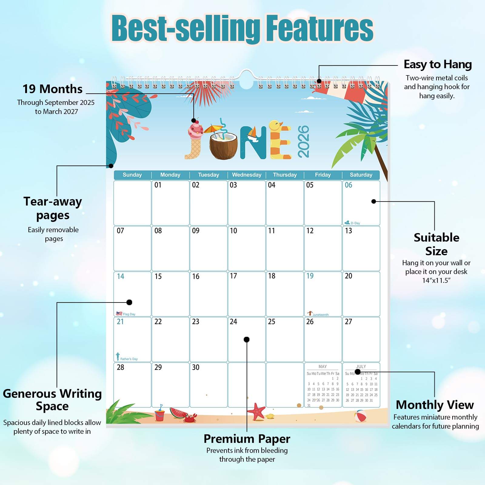 Snapklik.com : Wall Calendar 2025-2026, Vertical Wall Calendar 2026 ...