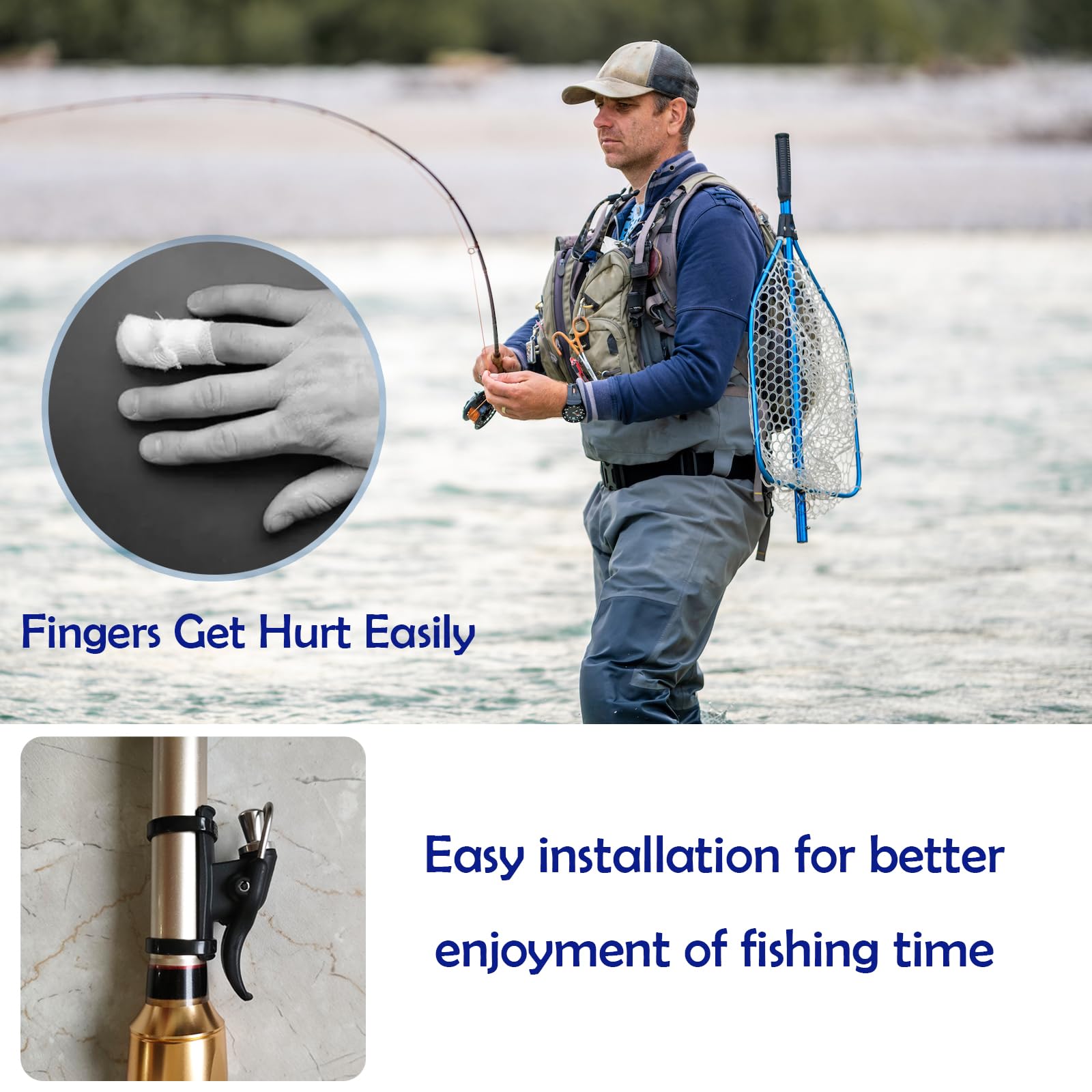 Snapklik.com : 4 Pcs Cast Cannon Surf Fishing Trigger, Aid Sea Fishing ...