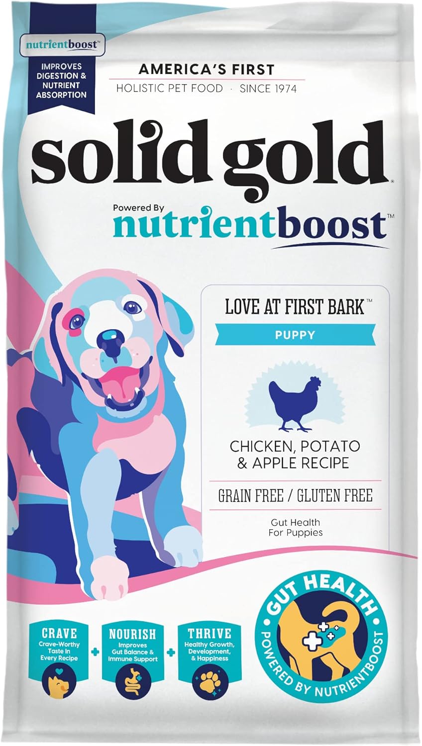 Amazon.com : Solid Gold Dry Puppy Food w/Nutrientboost - Made with Real Chicken & Nutritious ...