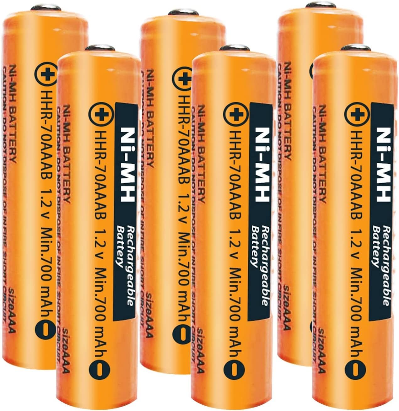 HHR-70AAAB Telephone Battery NI-MH AAA Rechargeable Batteries for ...