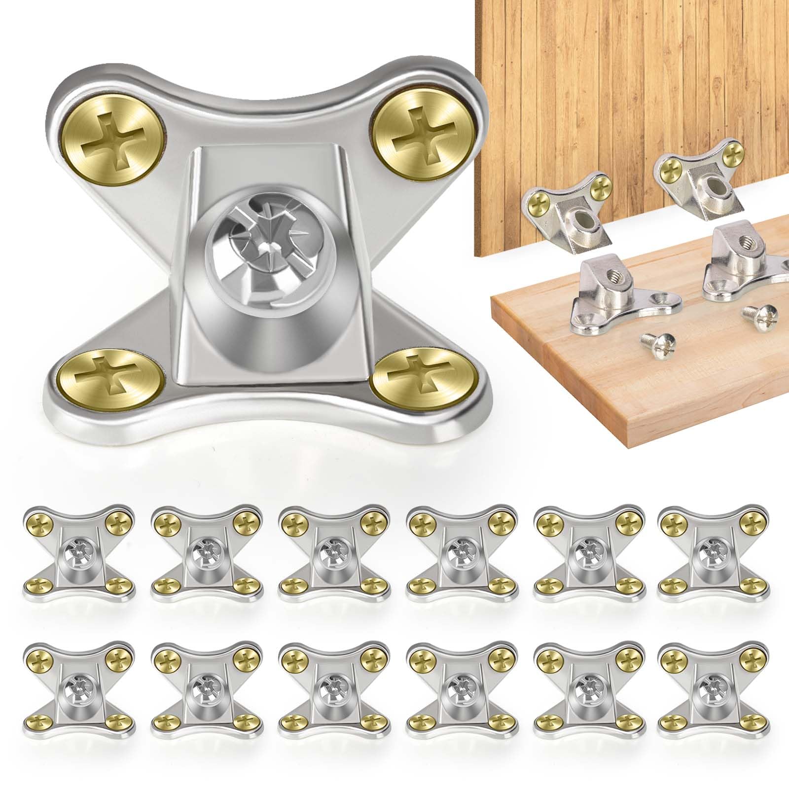 Amazon.com: 12 Pack L Bracket Detachable Corner Brace Removable ...