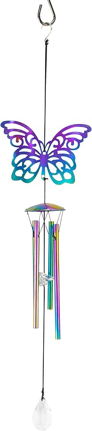 Amazon.com : Red Carpet Studios 10371 Iridescent Shadow Wind Chime ...