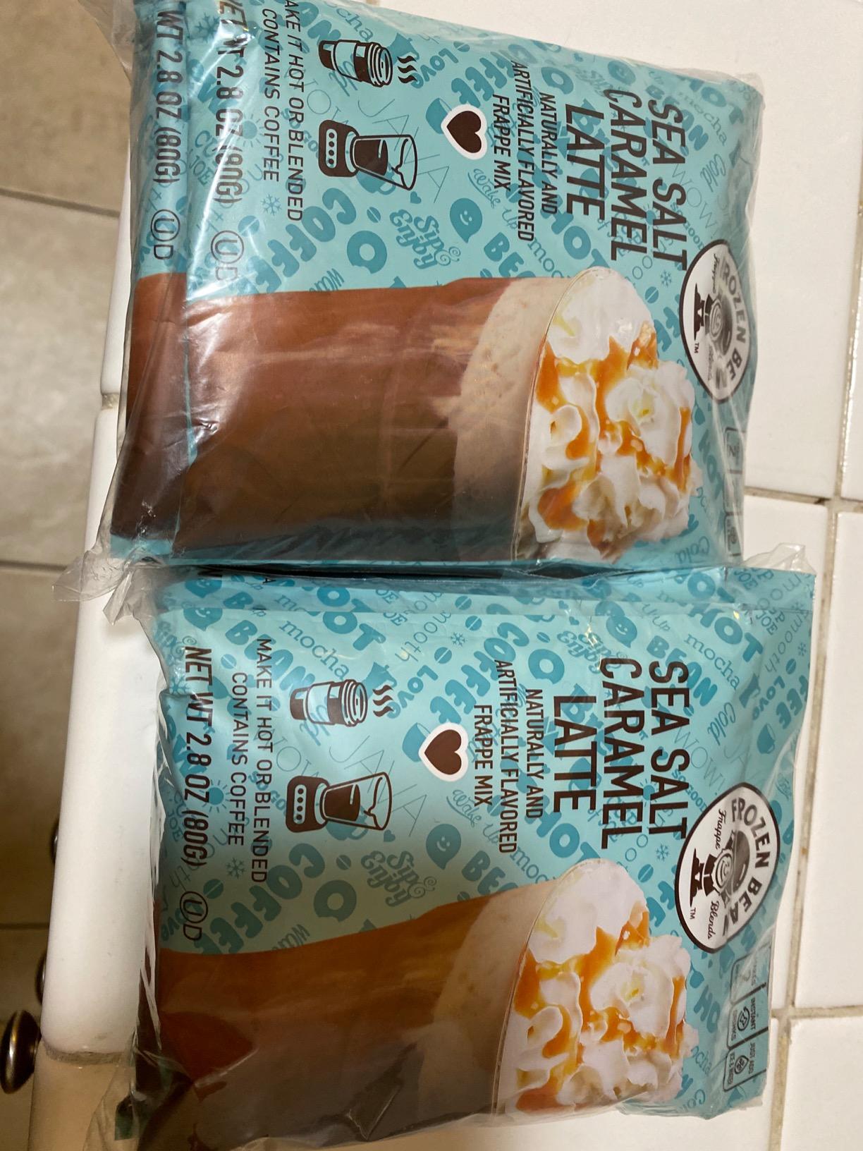 Amazon.com : Frozen Bean Frappe Mix, Blended Ice Coffee Mix, Sea Salt ...