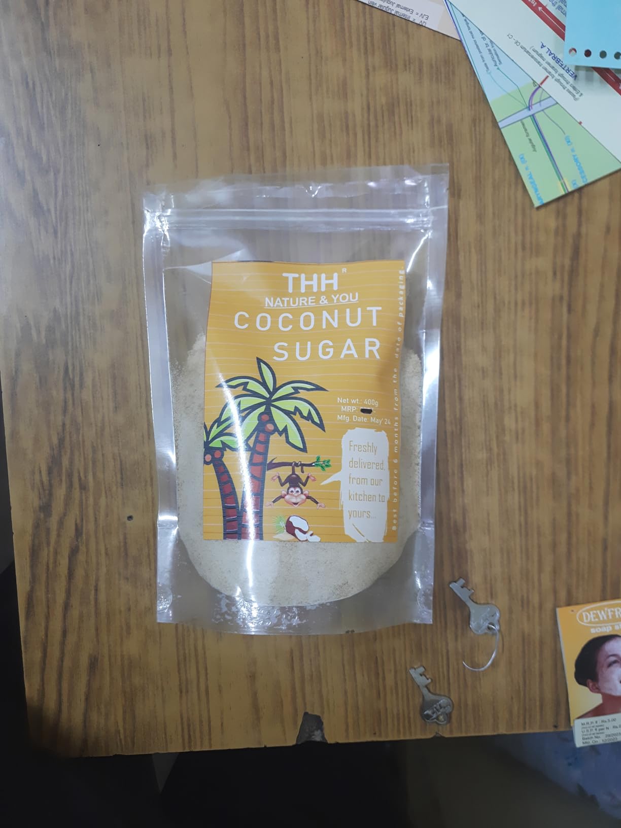 THH Coconut Sugar (800gram) | Coconut Palm Sugar | Nariyal Desi Gud ...