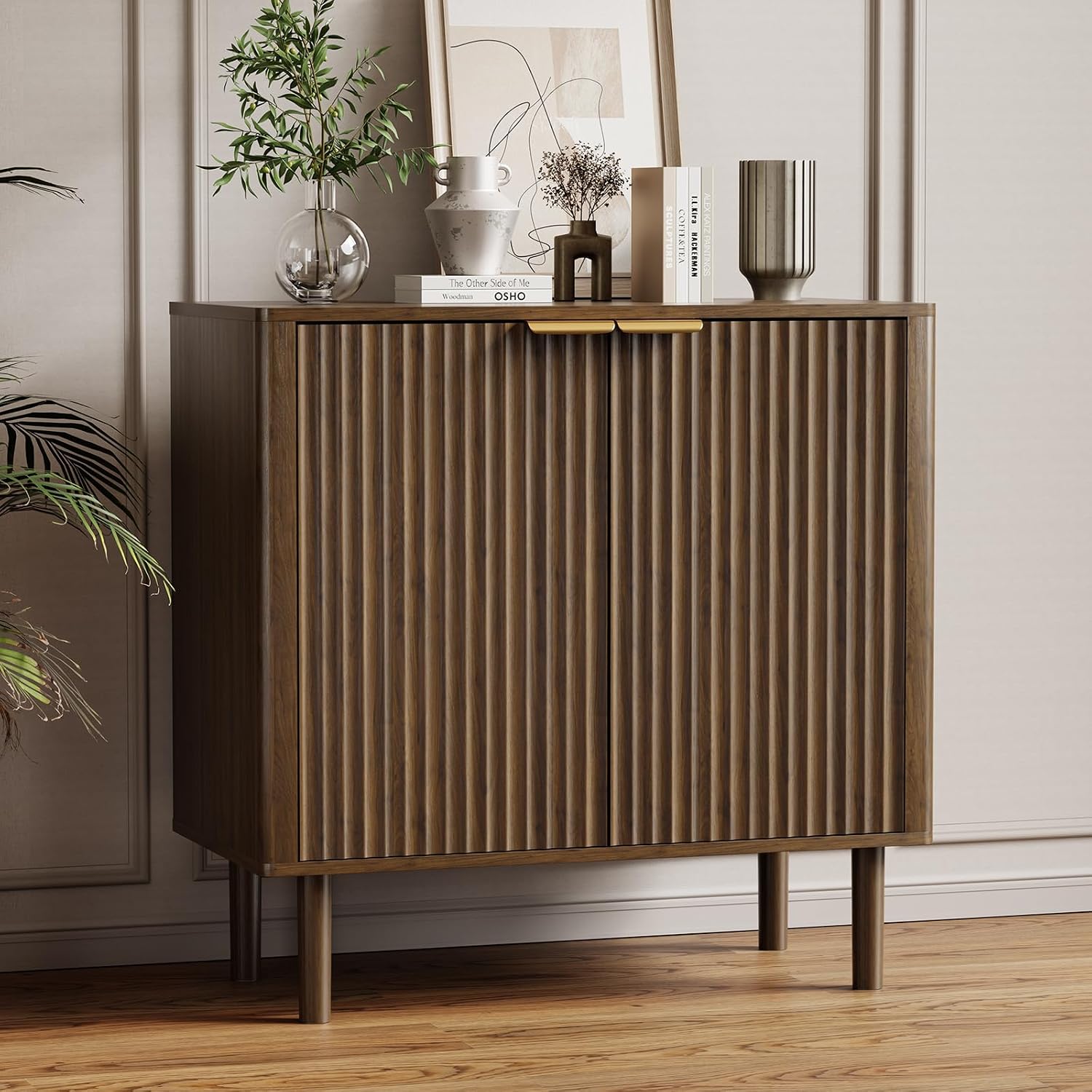 Amazon.com - IKALIFE Sideboard Buffet Cabinet with Storage, Modern ...