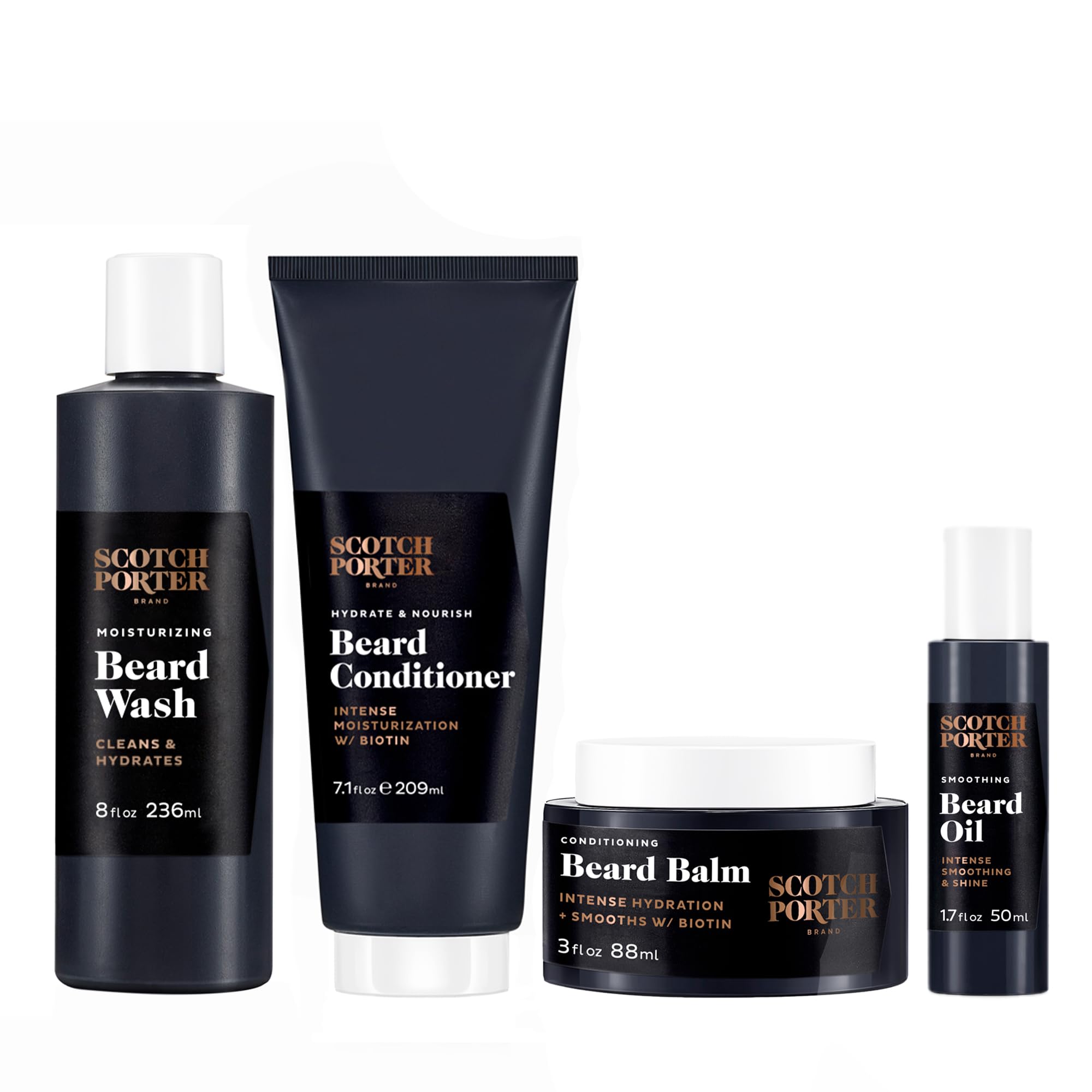 Scotch Porter Beard Collection | Includes Beard Wash, Beard Conditioner ...