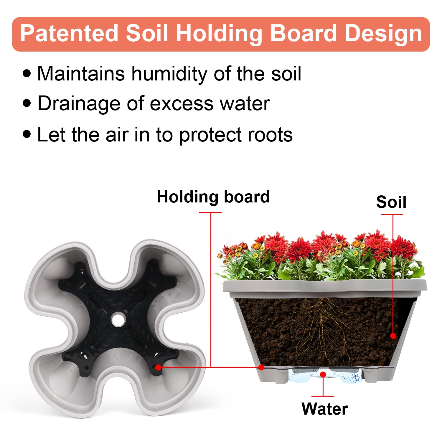 Snapklik.com : Vertical Planter 3 Tier Stackable Planters Garden ...