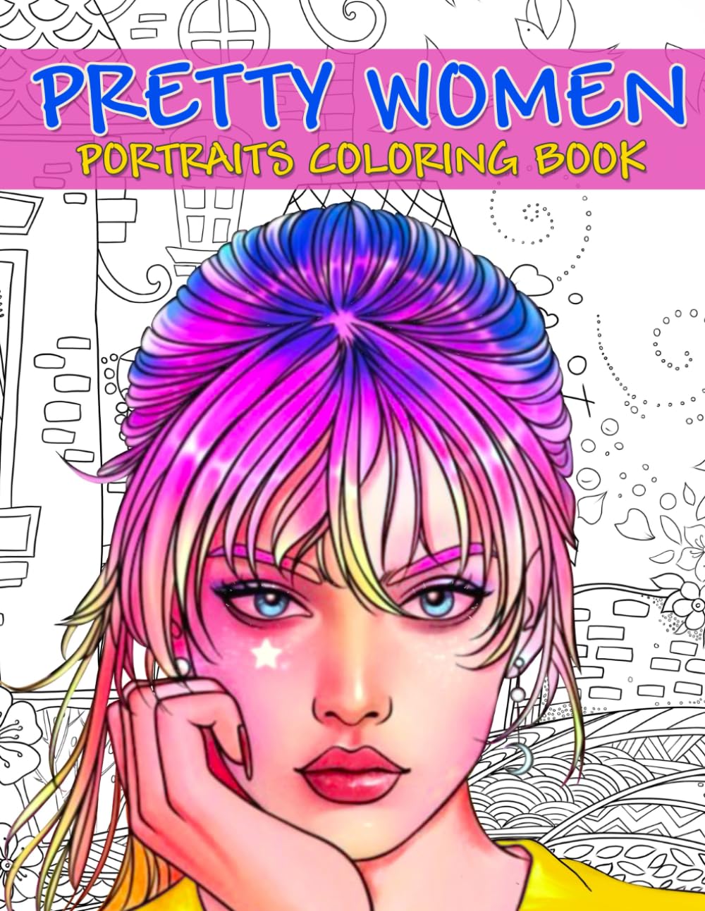 Amazon.com: Pretty Women Portraits Coloring Book: Alluring and ...