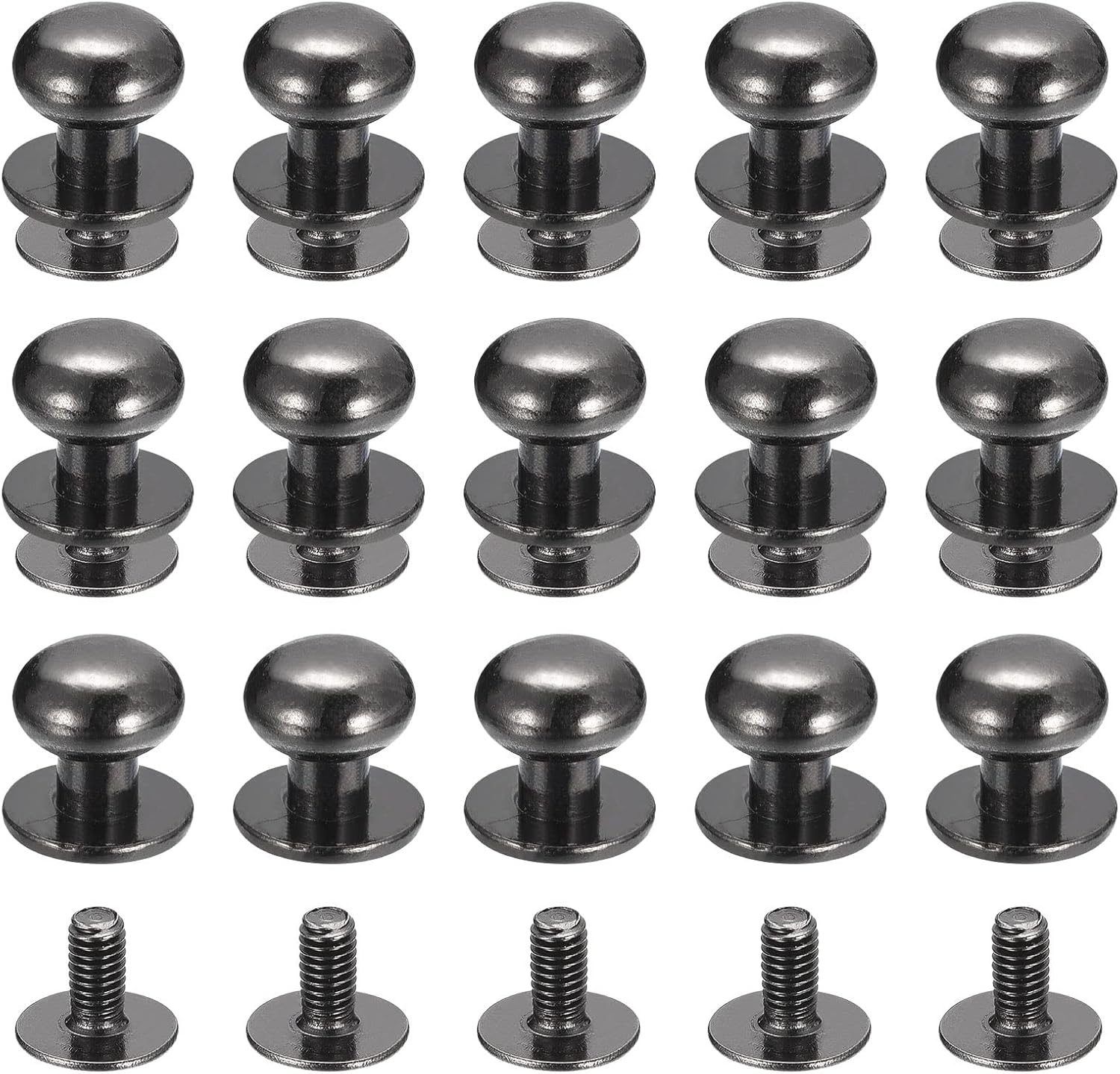Amazon.com: uxcell 9mm Ball Head Stud Rivets Screw Back, 15Pack Round ...