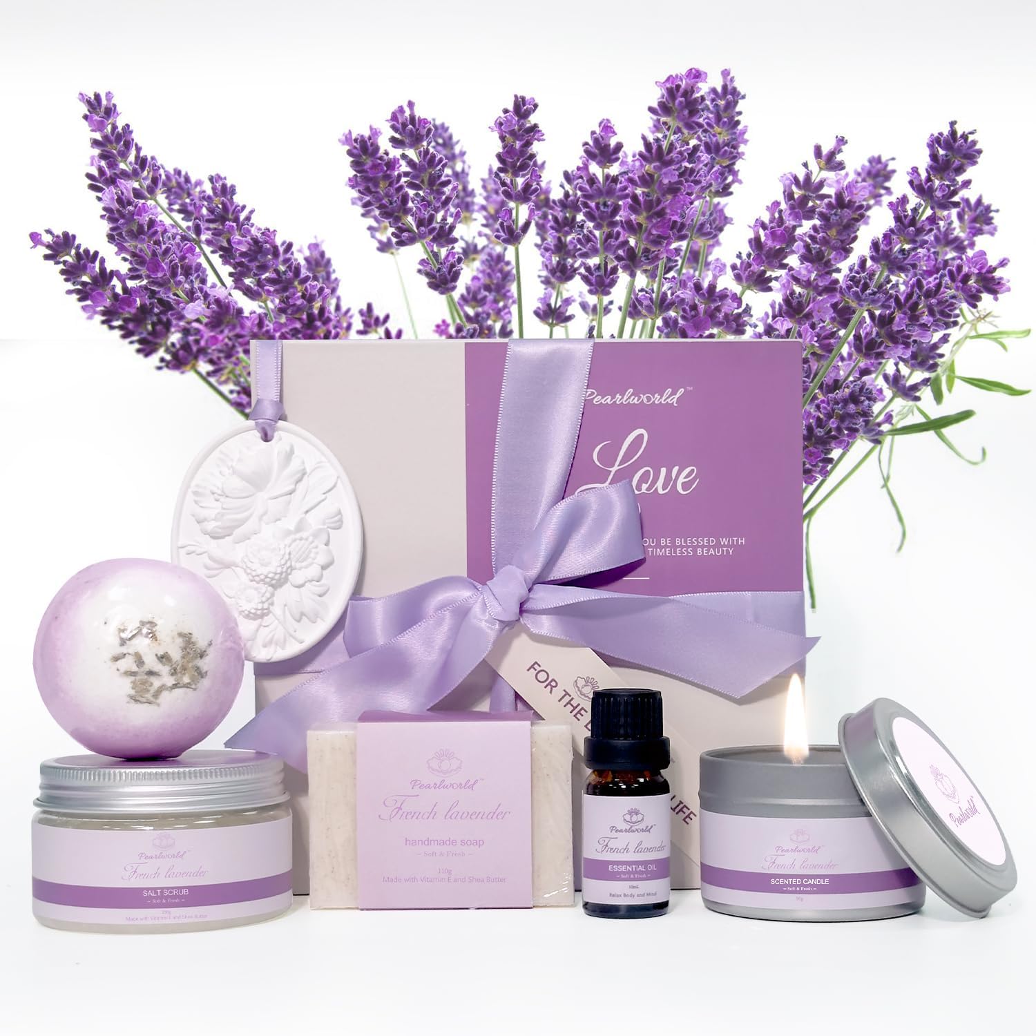 Amazon.com : Lavender Spa Gifts Set, 11 Pcs Bath Gift Set for Women ...