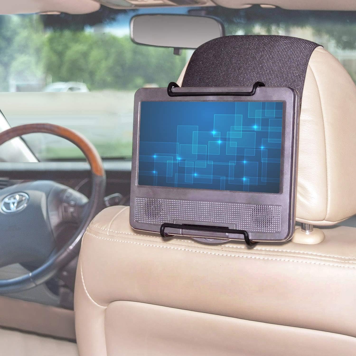 Amazon.com: TFY Universal Car Headrest Mount Holder with Angle ...