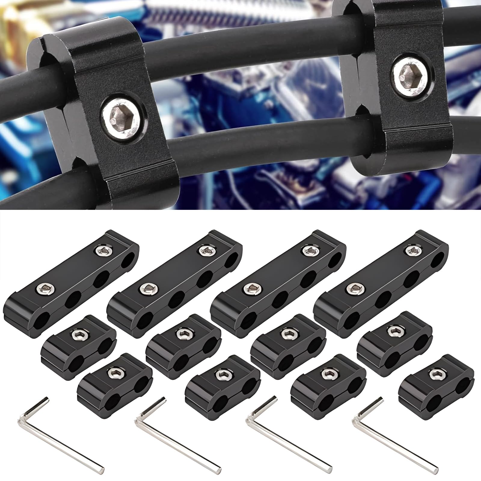 Amazon.com: UGSHY 12 PCS Car Engine Spark Plug Wire Separator, Alloy ...