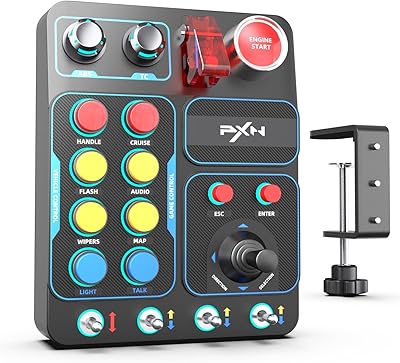 Amazon.com: PXN CB1 Racing Button Box - Compatible V9 GEN2 & PC, 30 ...