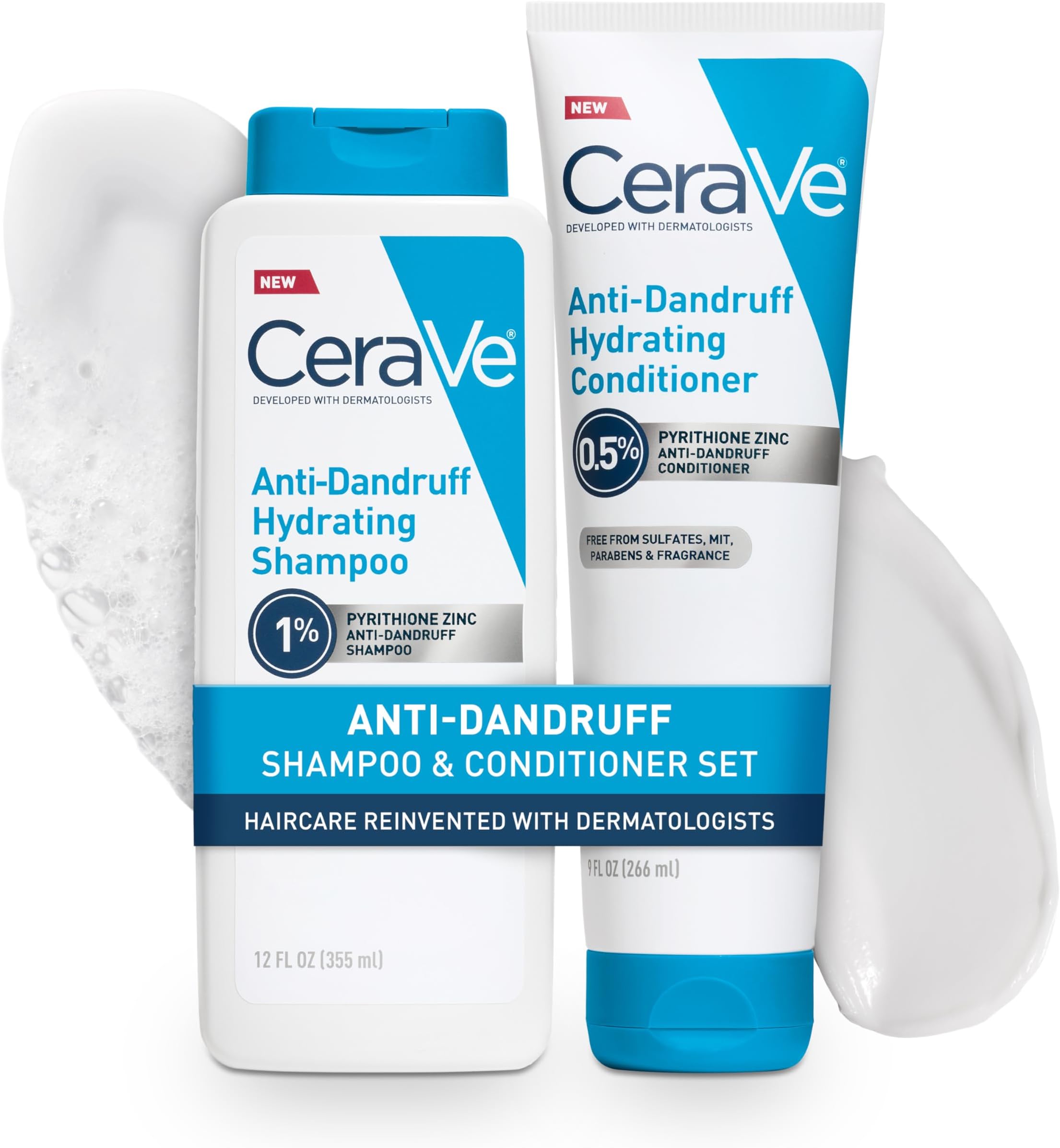 Amazon.com : CeraVe Hydrating Anti Dandruff Shampoo and Conditioner Set ...