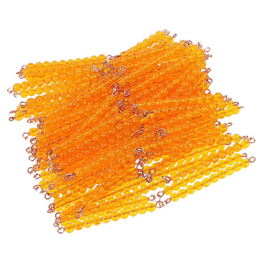 Segolike 100 Pieces of Ten-Beads Bars Chain for Kids Decimal System ...