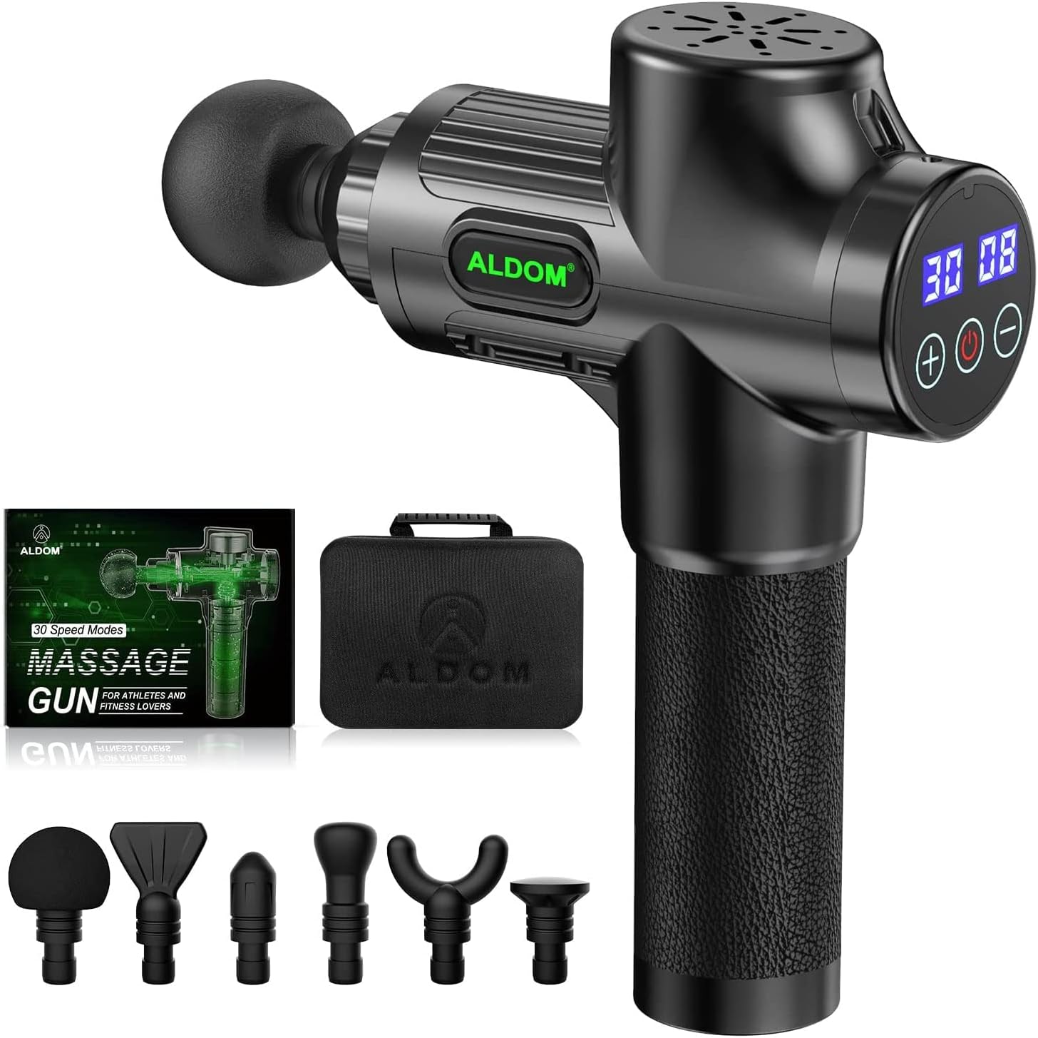 Massage Gun Deep Tissue Handheld Electric Muscle Massager Body ...