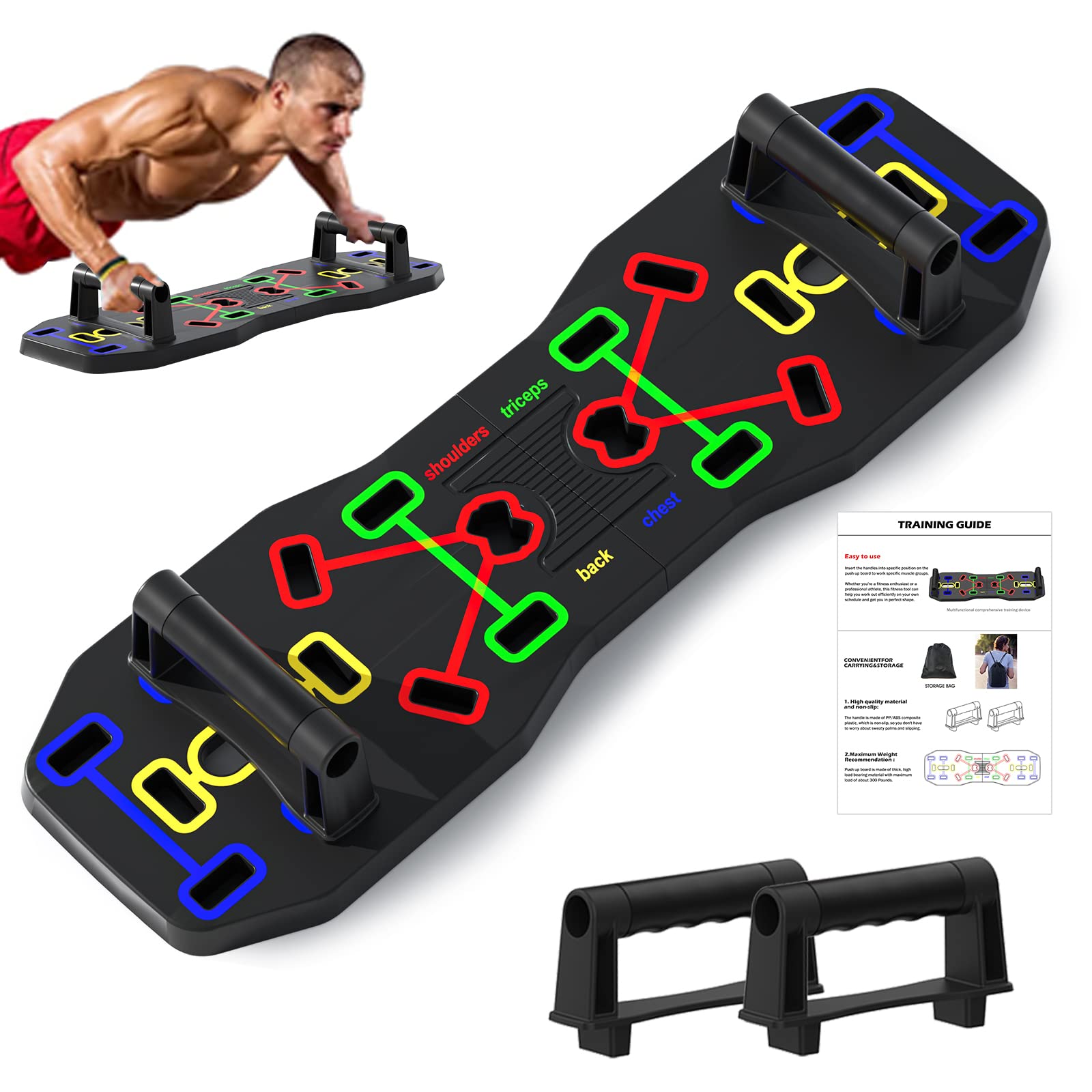 Snapklik.com : Push Up Board, Professional Pushup Bar System For Chest ...