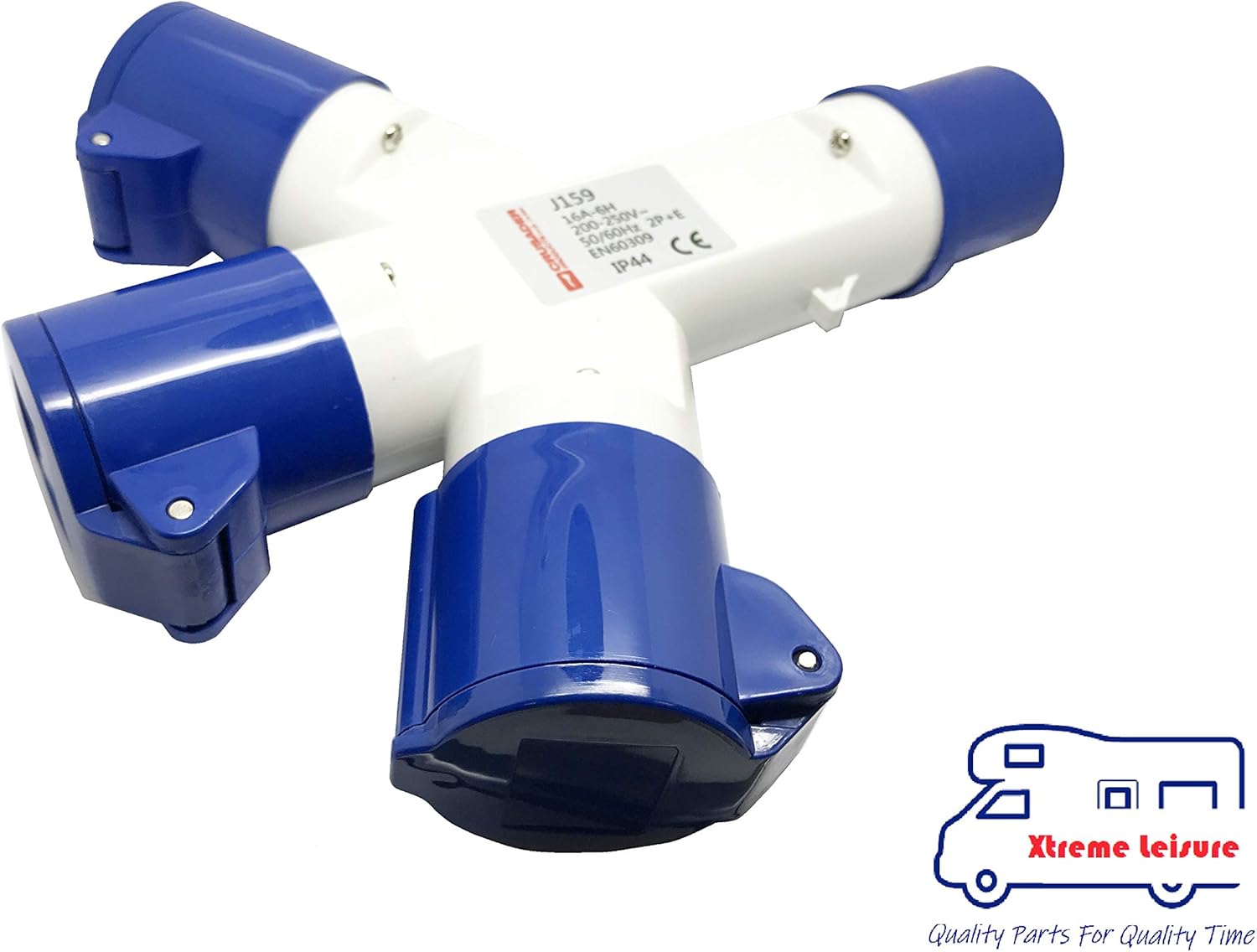 Xtremleisure 3 Way 240v Electrical 3 Pin Mains Hook Up Lead Adapter ...