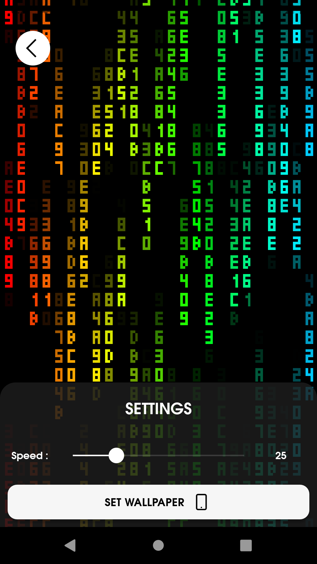Rainbow Matrix Screensaver & Live Wallpaper: Animated Digital Rain Code ...