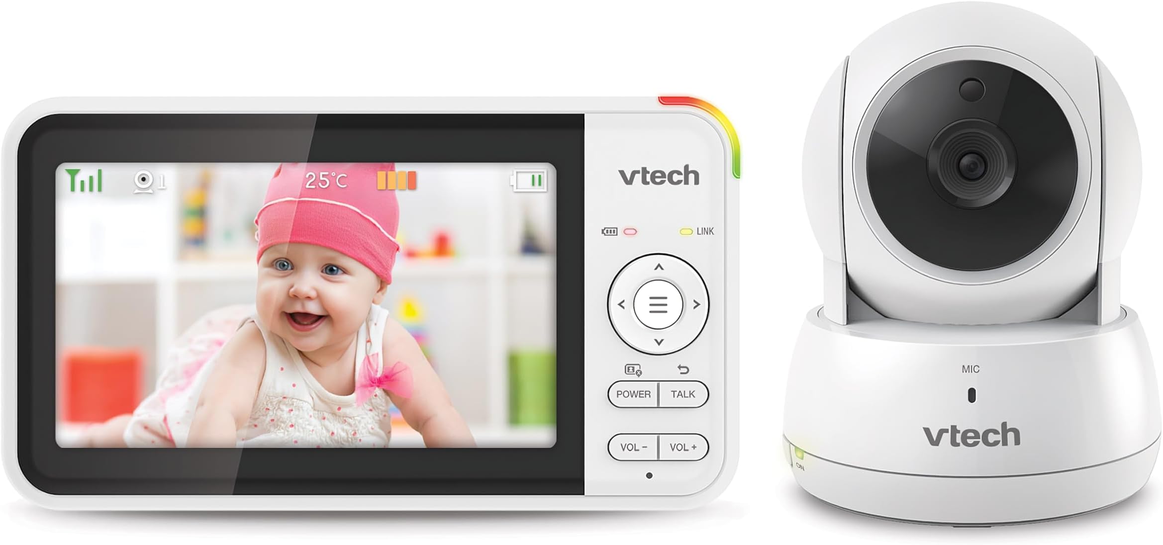 VTech VM924 Baby Monitor with Camera, Pan&Tilt,Video Baby Monitor with ...