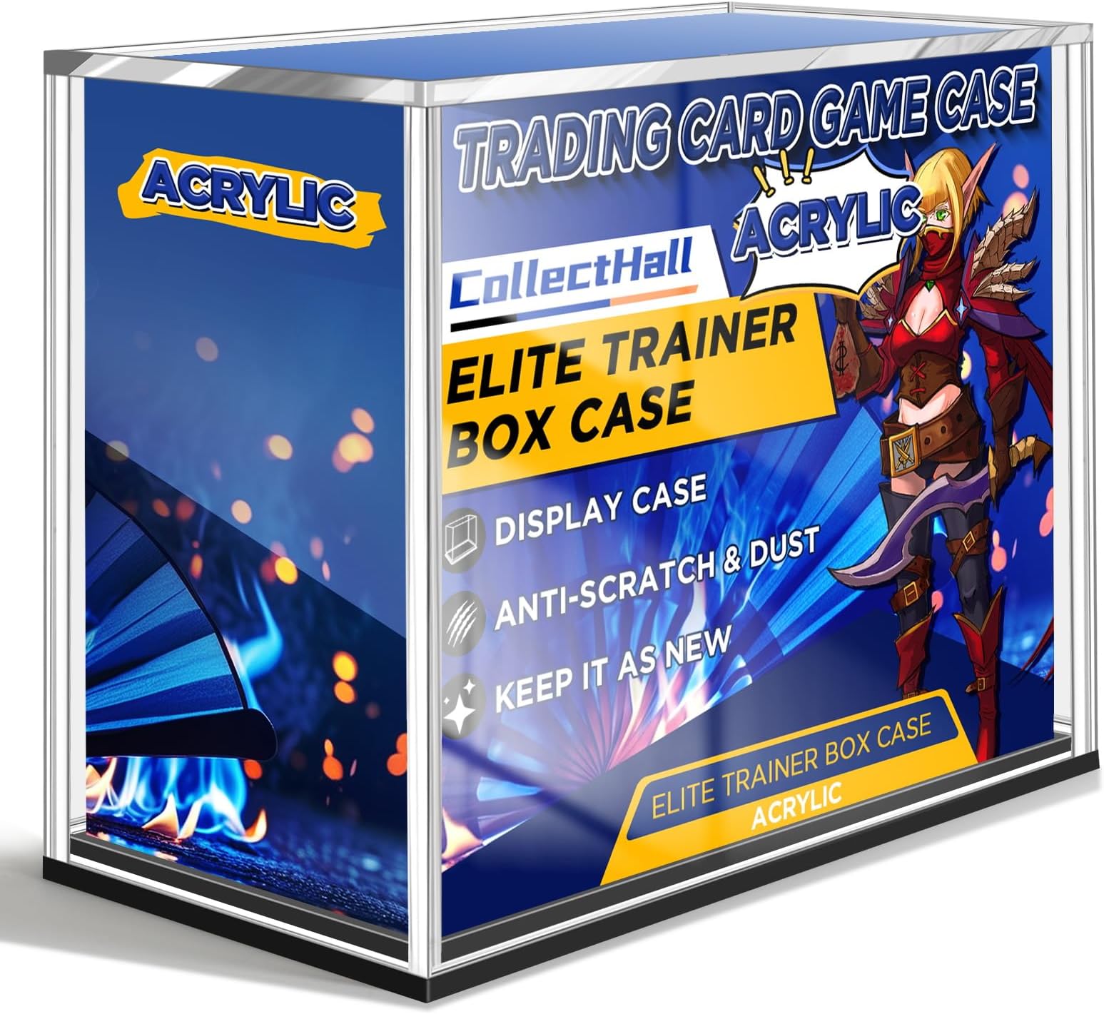Amazon.com: Acrylic Elite Trainer Box Case, Rigid ETB Protector Display ...
