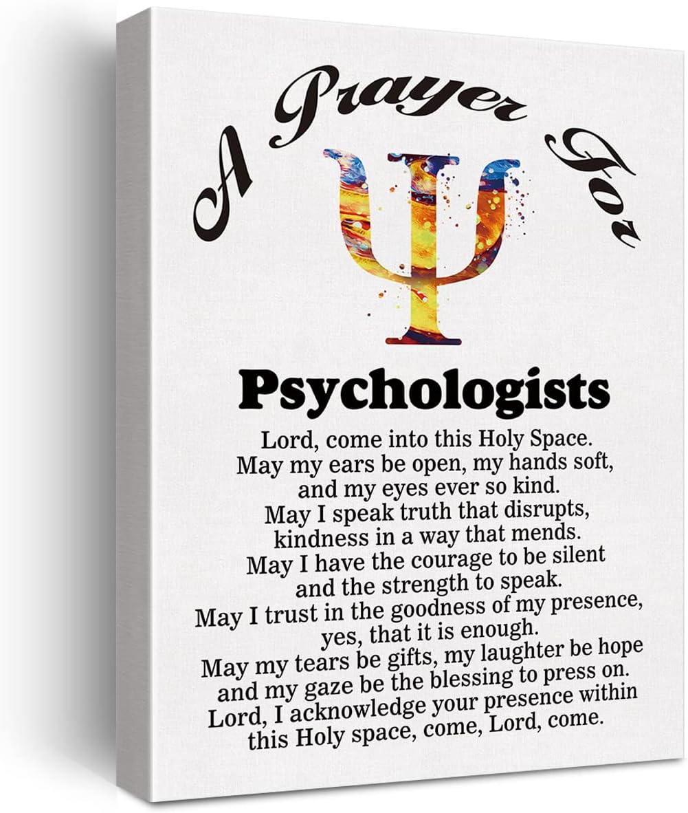 Amazon.com: LEXSIVO a Psychologist's Prayer Canvas Home Wall Art Decor ...