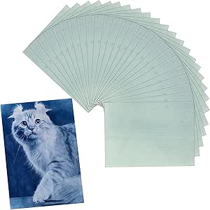 Cyanotype Sunprint Paper Kit,25Pcs A5 Sun Reactive Print Paper with ...