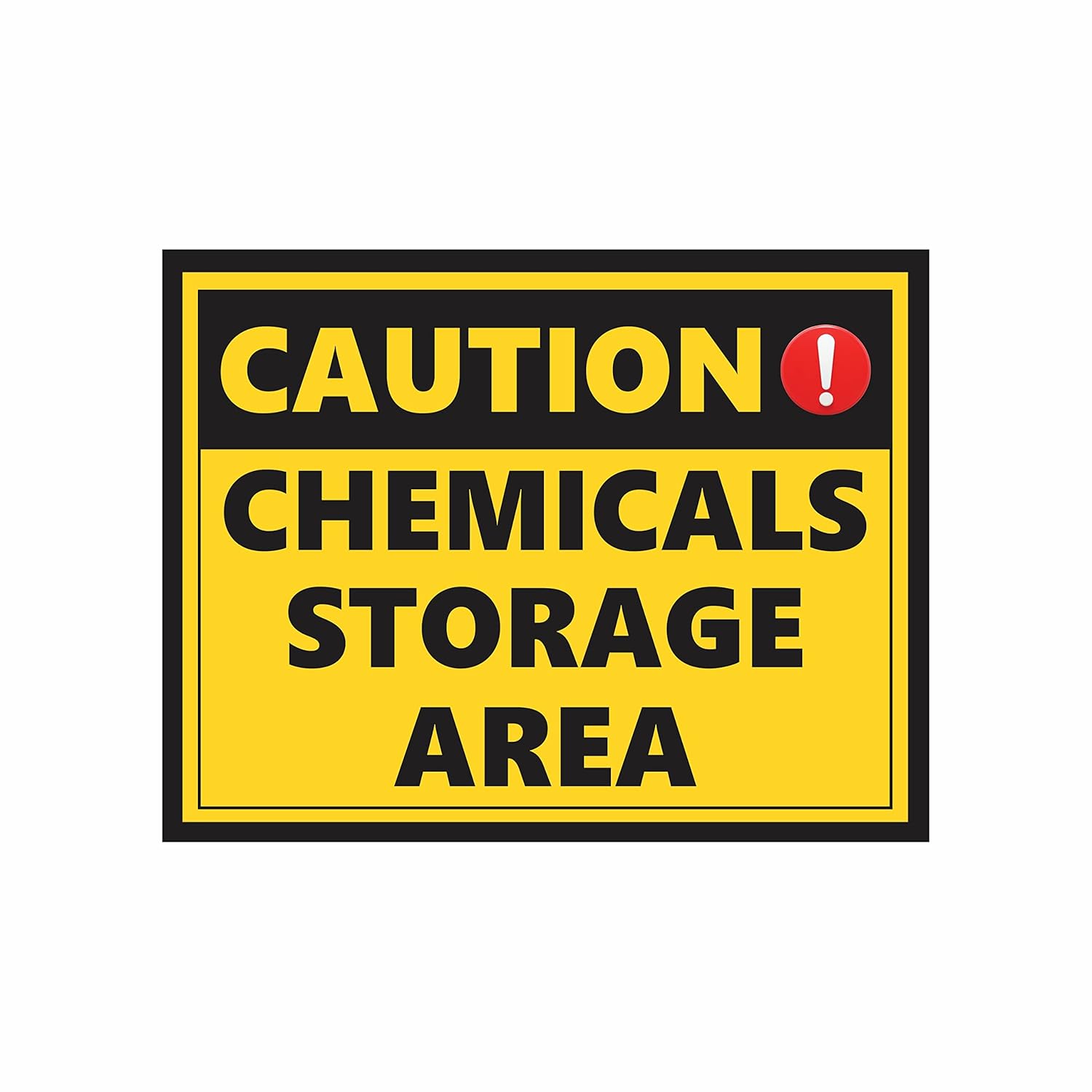 Anne Print Solutions® Caution Chemical Storage Area Stickers Self ...