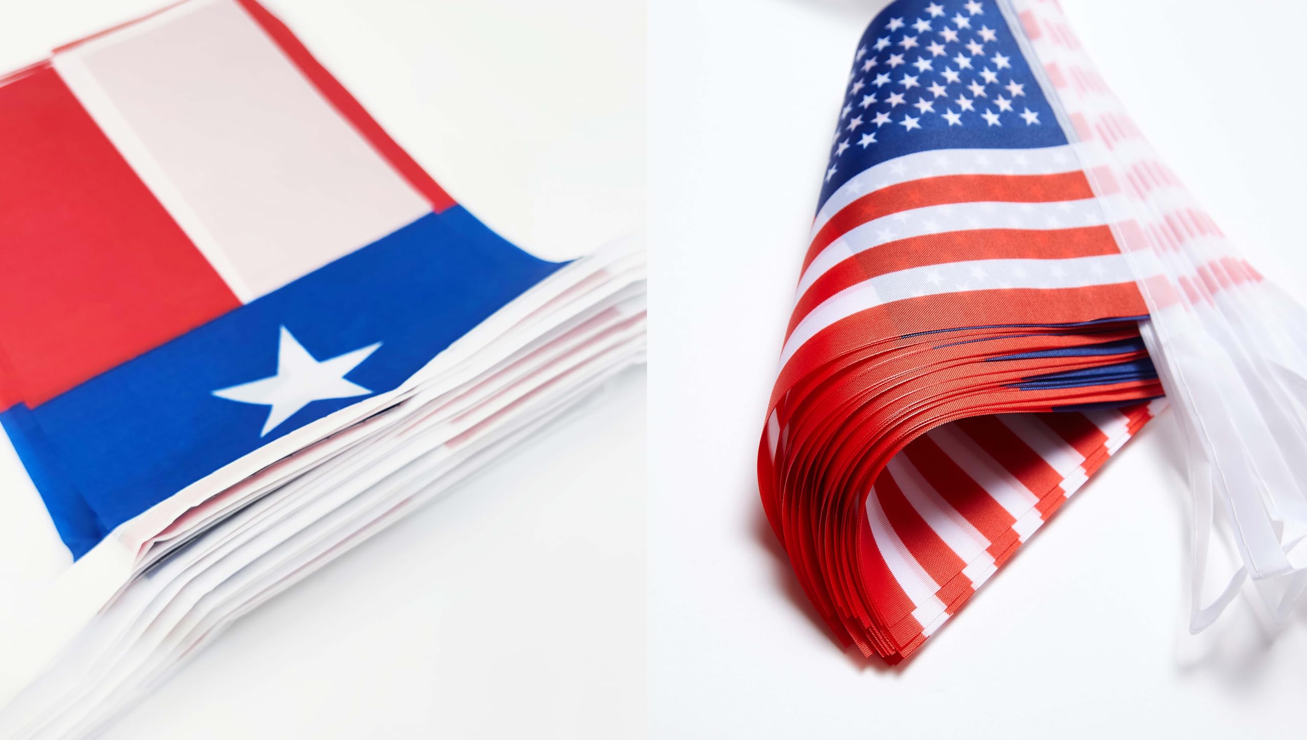 Snapklik.com : ZXvZYT USA US And Texas Flag Banner String,Small Mini ...