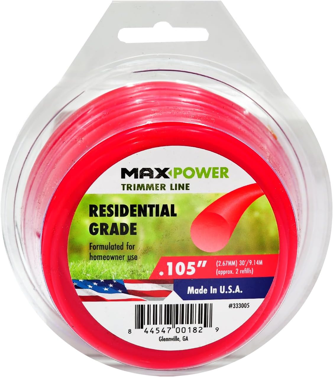 Amazon.com: Maxpower 333005 Residential Grade Round .105-Inch Trimmer ...