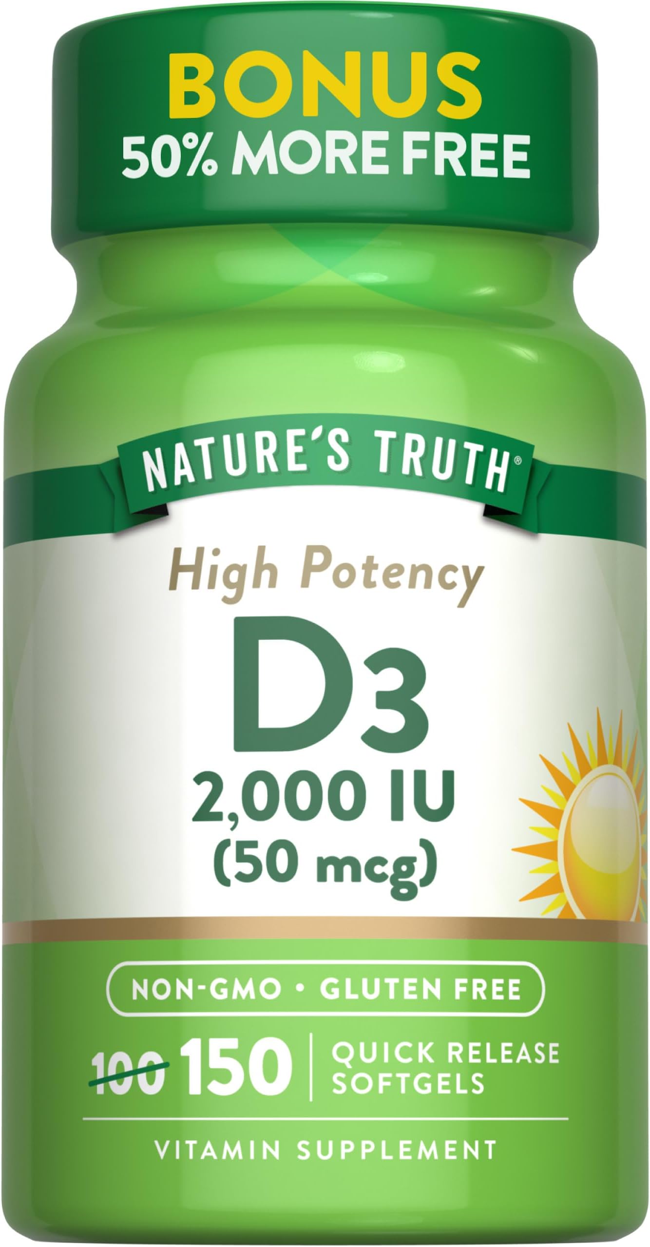 Amazon.com: Sundance Vitamin D3 | 1000iu | 100 Softgels | High Potency ...