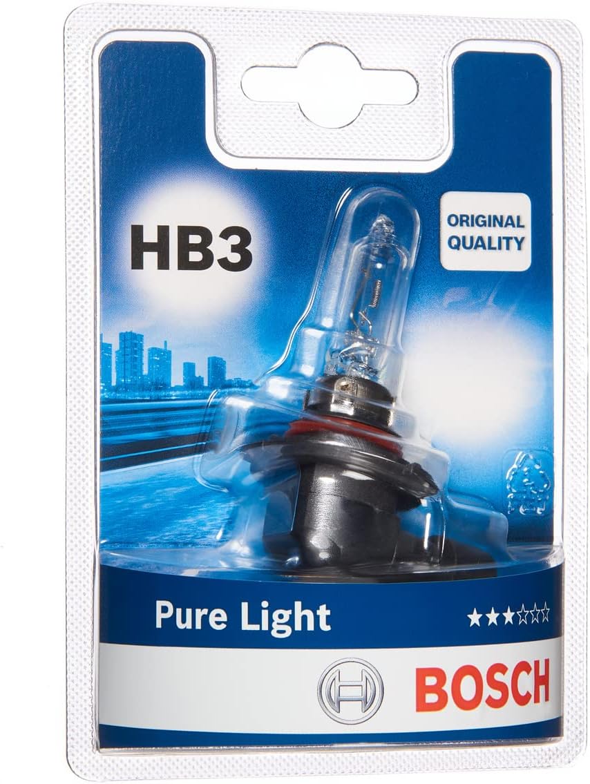 Bosch HB3 (9005) Pure Light Headlight Bulb - 12 V 60 W P20d - 1 Bulb ...