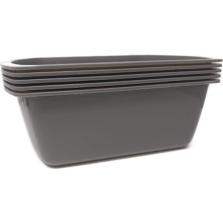 Amazon.com: Wash Basins – Rectangular Plastic Hospital Bedside Soaking ...