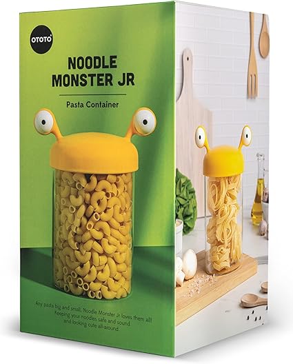 Amazon.com: Noodle Monster Kitchen Canisters by OTOTO - Glass Pantry ...