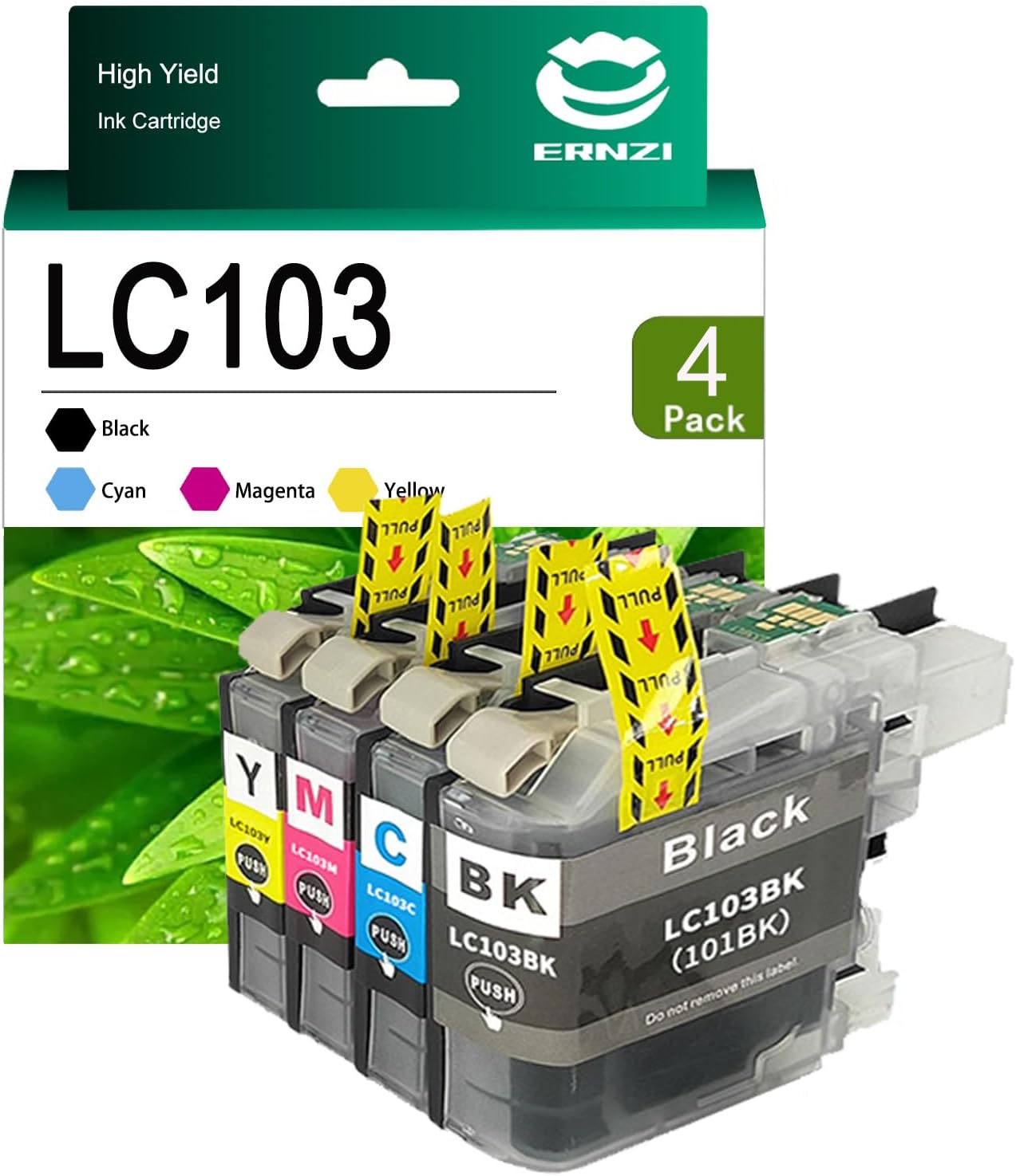Amazon.com: Replacement LC103 Ink Cartridge Compatible for Brother 101 ...