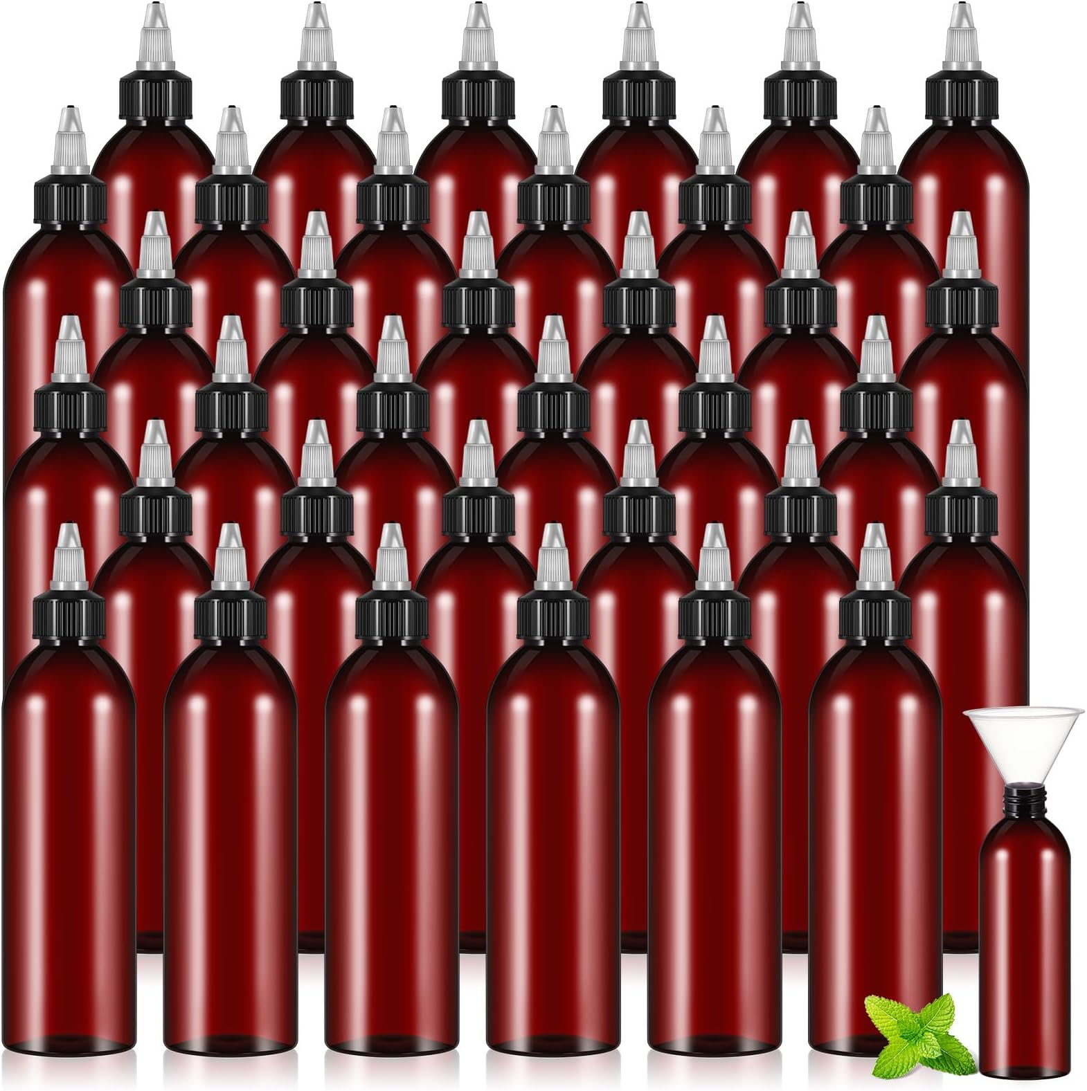 Amazon.com : Barydat 36 Pcs 8 oz Squeeze Bottle Twist Top Applicator ...