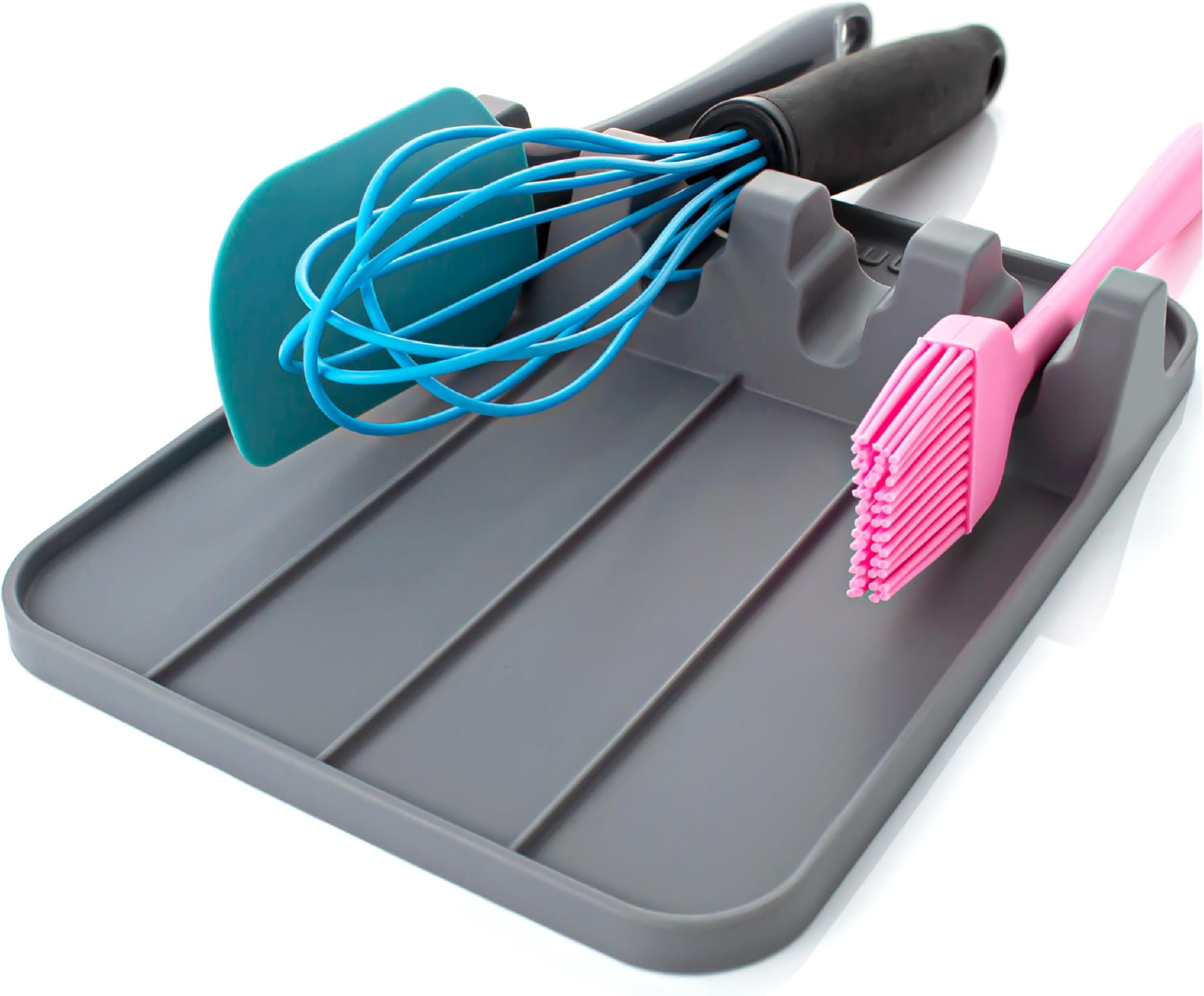 Amazon.com: Silicone Utensil Rest with Drip Pad for Multiple Utensils ...