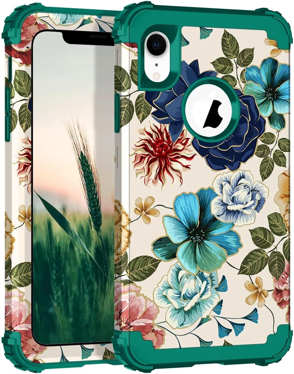 Amazon.com: Hocase for iPhone XR Case, Heavy Duty Shockproof Protection ...
